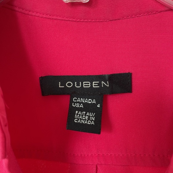 louben | Tops | Louben Made In Canada Silk Gorgeous Button Down Blouse ...